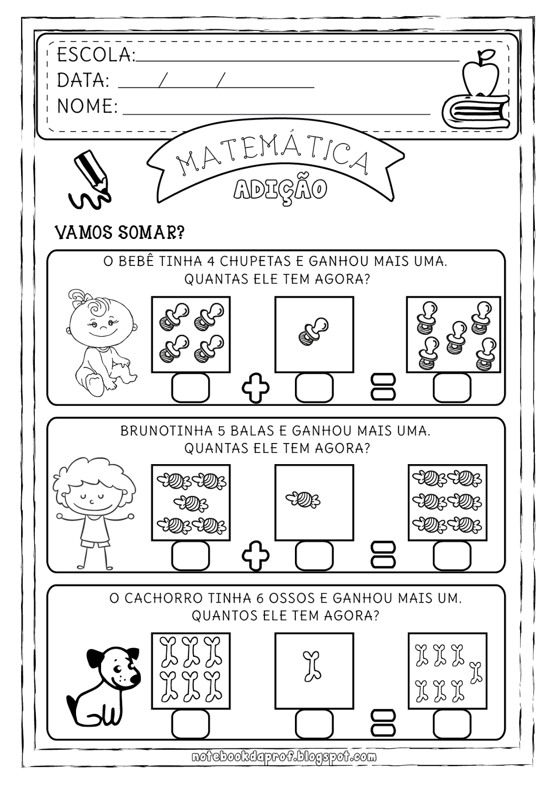 Problemas Matematicos De Adicao Facil