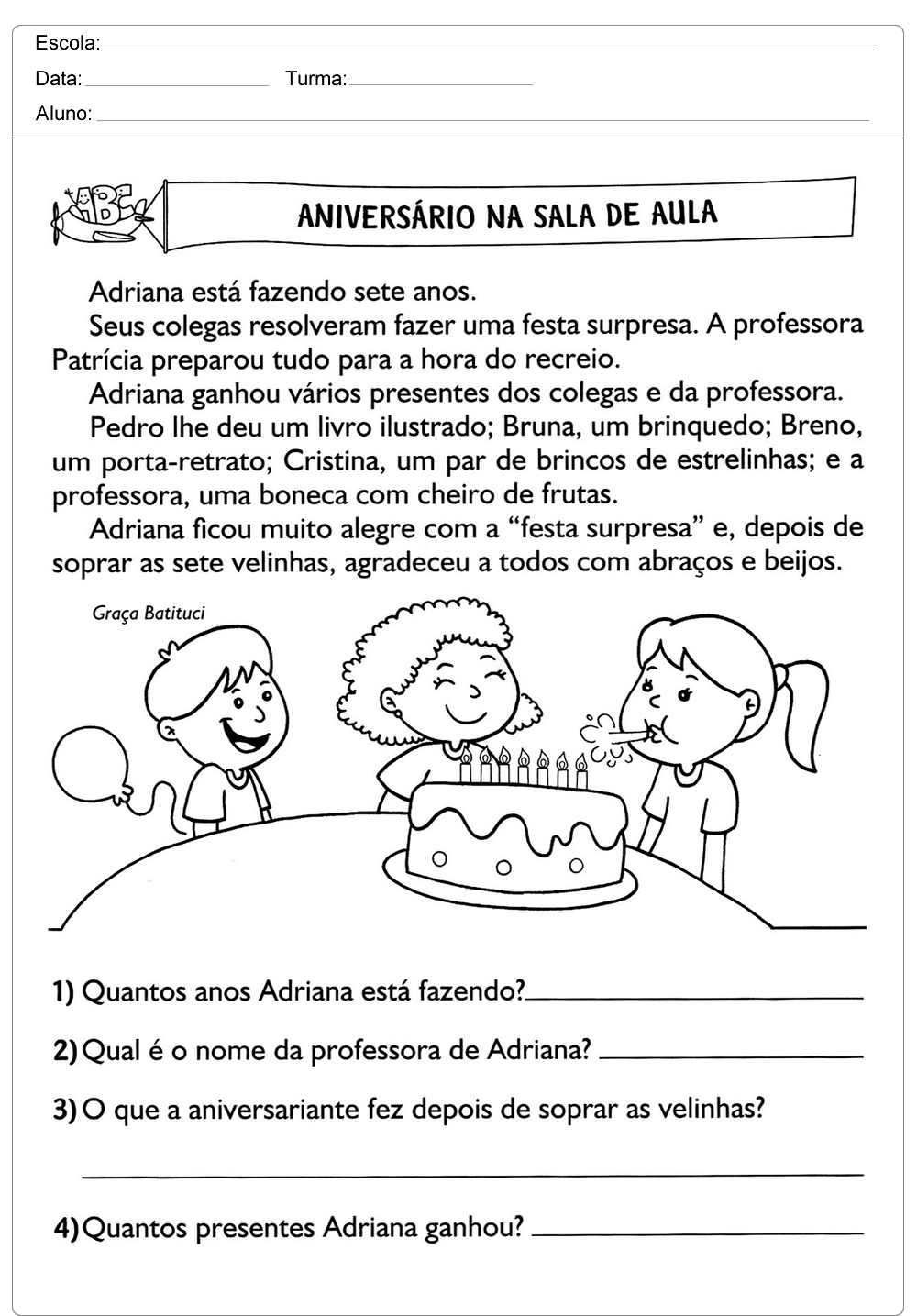 Textos Para Interpretar 3 Ano - FDPLEARN Textos Para Interpretar 3 Ano - FDPLEARN