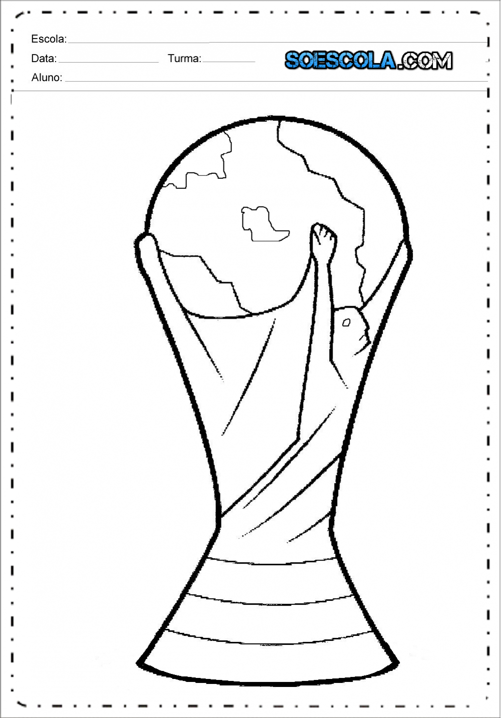 Desenhos para Colorir - Trofeu – Educação e Transformação