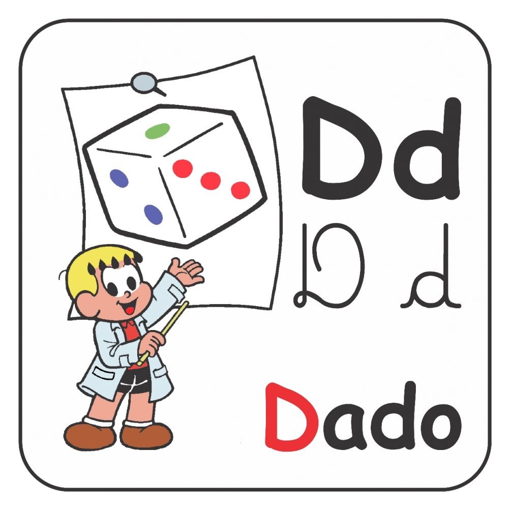 Alfabeto Ilustrado com Letra maiúscula e minúscula para imprimir