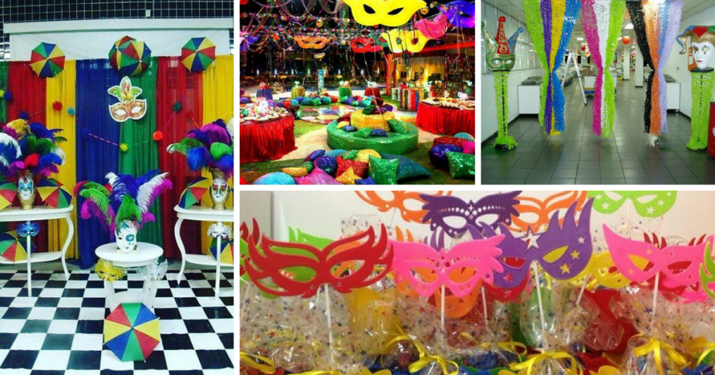Decoração de Carnaval para escola - Enfeites para sua festa de carnaval