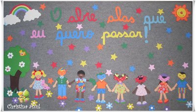 Mural de carnaval na escola para Educação Infantil - Painéis em EVA