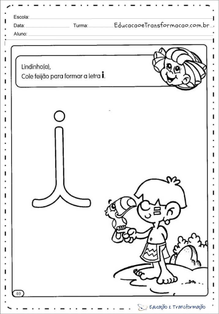 Atividades com a letra I para alfabetização - Atividades Educativas