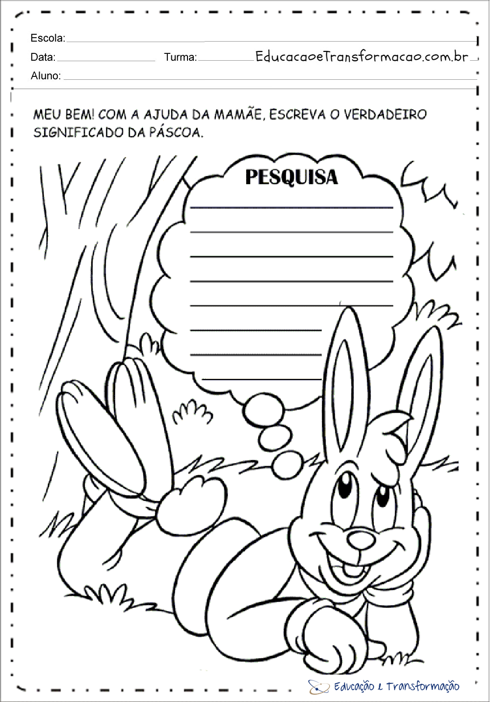 Acrostico Sobre A Pascoa - EDUCA Acrostico Sobre A Pascoa - EDUCA