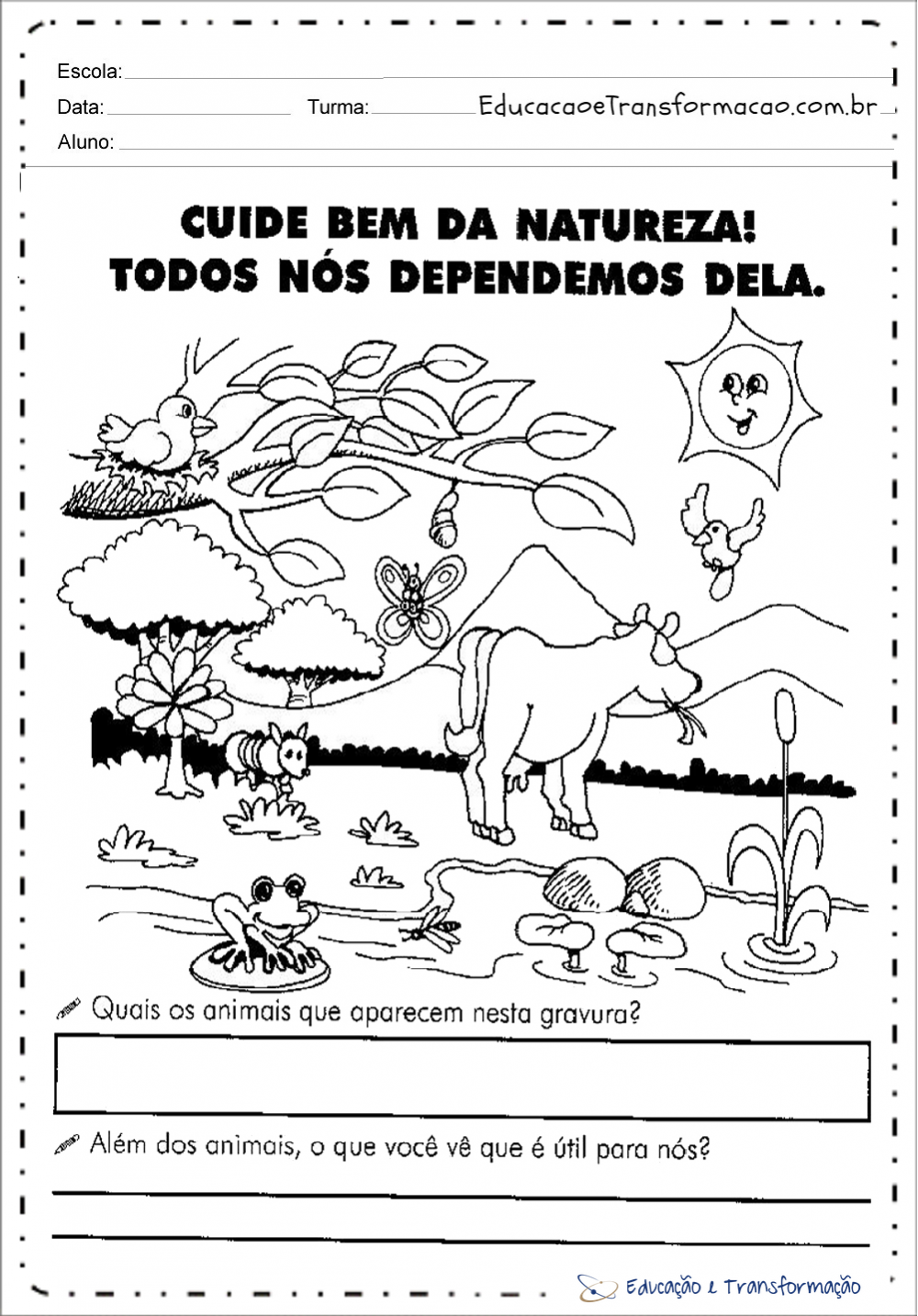 Desenho Sobre Preservação Do Meio Ambiente Desenho Sobre Preservação Do Meio Ambiente