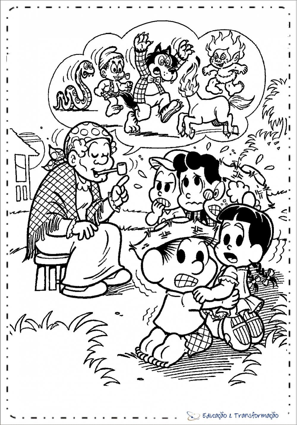 Folclore Brasileiro Desenhos Para Colorir - LIBRAIN Folclore Brasileiro Desenhos Para Colorir - LIBRAIN