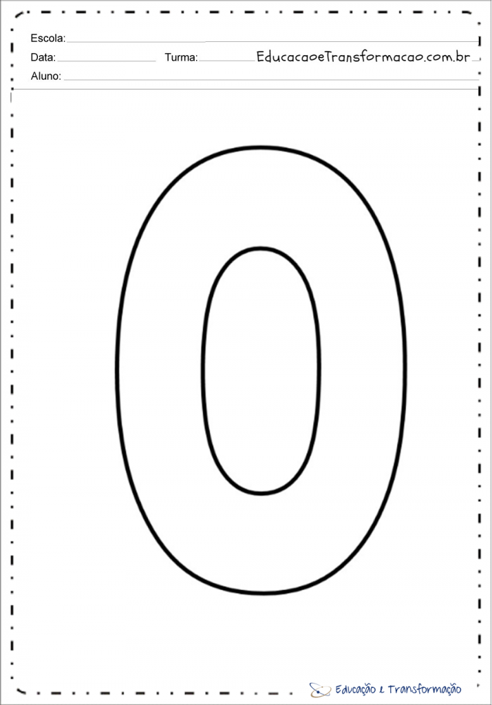Letras para imprimir - Letra O – Educação e Transformação