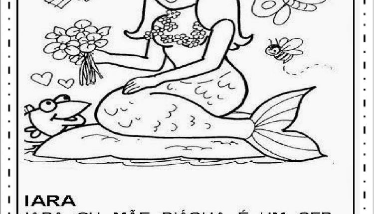 Iara Lenda Imprimir Tudodesenhos Sketch Coloring Page