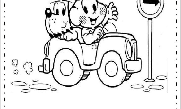 Desenhos para colorir de Cachorro - Para imprimir - Turma da Mônica 3 ...
